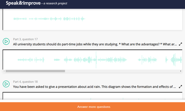 丘山1024 的想法: Speak & Improve | #AI工具推荐 推荐一款小众的练习英语口语的AI项目：Speak & Improve。这是剑桥大学结合 AI 推出的Sandi英语 ...