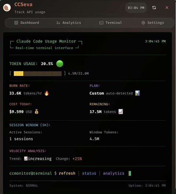 极客酷说 的想法: 分享Github上一款实时监控Claude Code使用情况的开源工具，CCSeva | 在使用 Claude Code 时，往往不知道… - 知乎