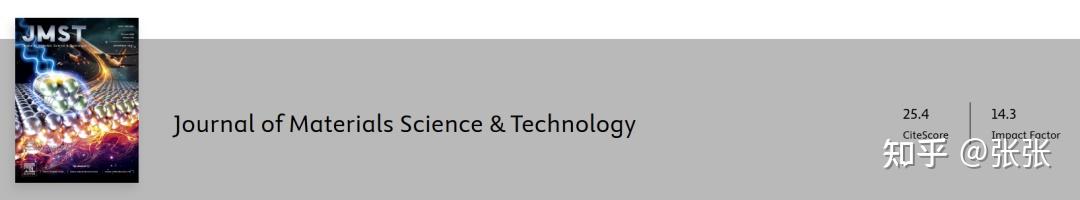 张张 的想法: 🔥今天为大家推荐材料科学领域《Journal of Materials Science & Technology》（JMST ...