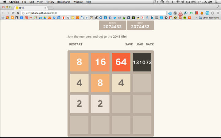 游戏 2048 的理论最高分是多少？ - 知乎
