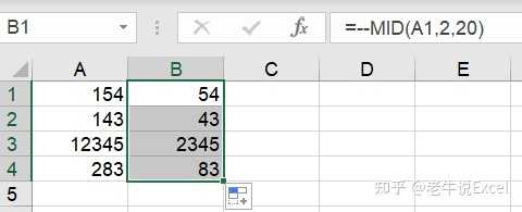 excel中A1为153，A2为131，A3为143排序时如何忽略第一位数从第二位数开始排序？ - 知乎