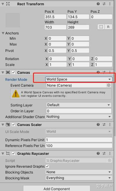 Unity如何破some values driven by Canvas，我的画布大小位置都更改不了? - 知乎