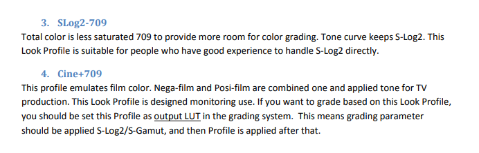 索尼slog3有四个还原lut，怎么区分使用场景？ - 知乎