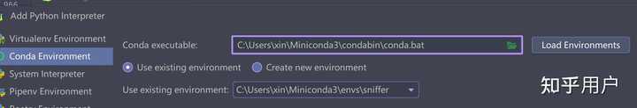pycharm获取conda环境列表失败，error code 1,怎么解决？ - 知乎