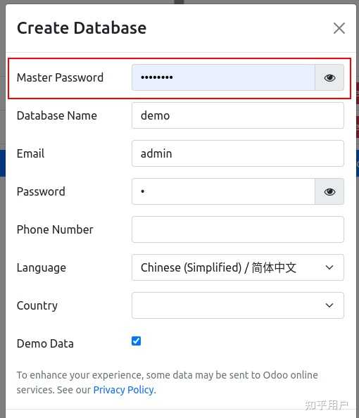 odoo创建数据库出现这样的问题如何解决？ - 知乎