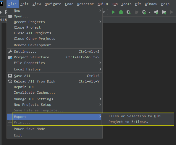 idea下载完后，在export中为什么没有project to zip file 的选项? - 知乎