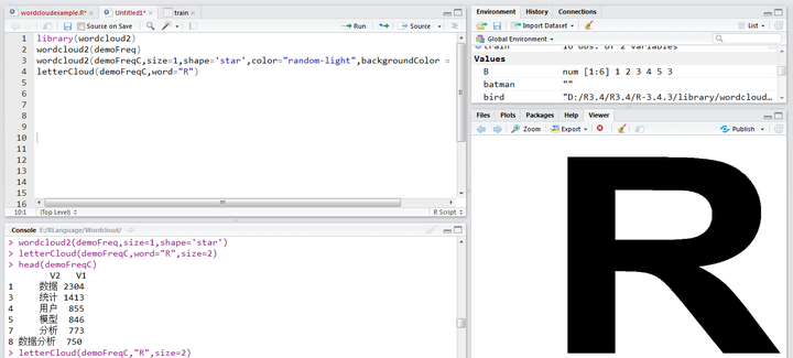 Rstudio使用wordcloud2制作词云时自定义图片不显示? - 知乎