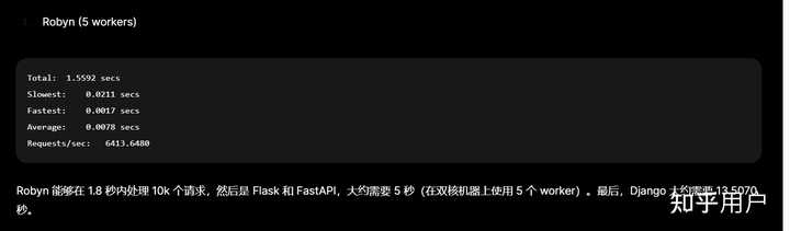 如何评价Python web框架robyn？ - 知乎