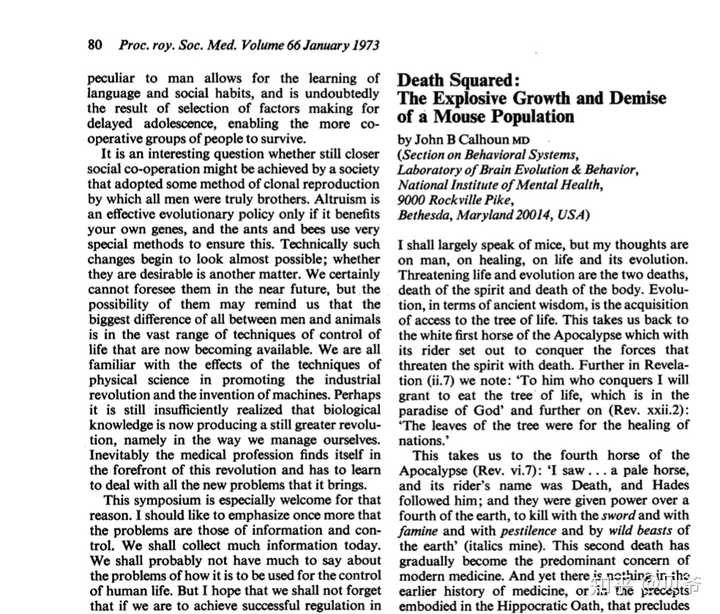 老鼠乌托邦实验是真的吗？那些结论和解读的科学性如何？如果是真的，是否还有后续进一步的验证和展开？ - 知乎