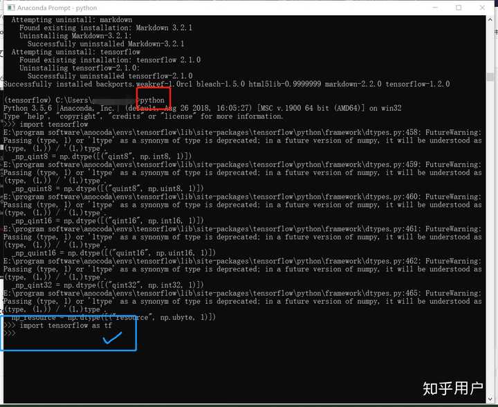 anaconda安装tensorflow，在import tensorflow时报错，要怎么解决？ - 知乎
