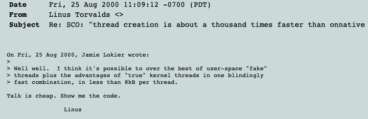 Linus Torvalds说“Talk is cheap. Show me the code”的背景？ - 知乎