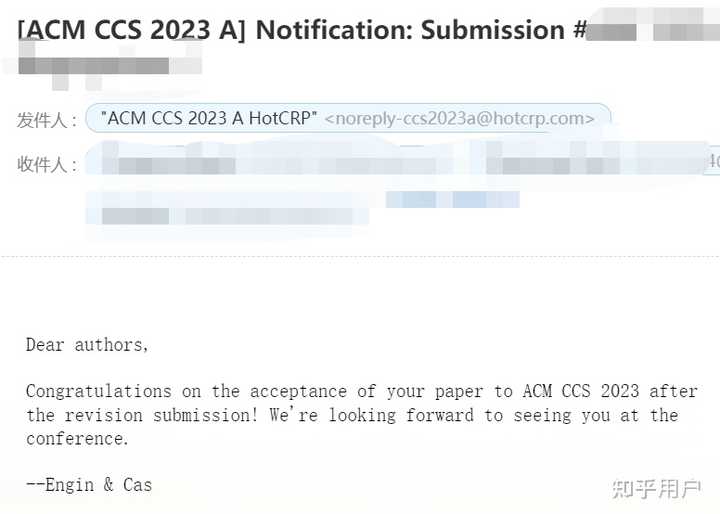 还有参加ACM CCS 2023会议的同学么？ - 知乎