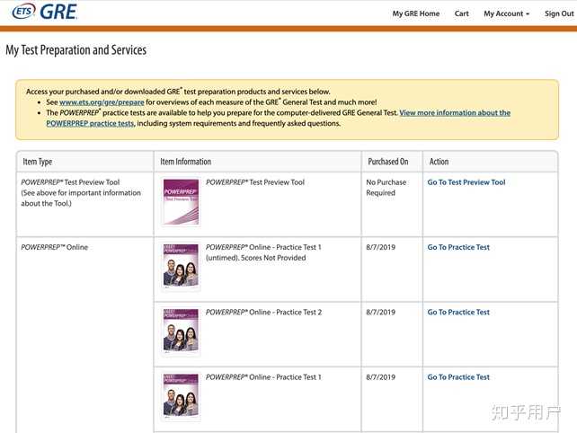 GRE报名成功后怎样从官网获取模考软件和教材？ - 知乎