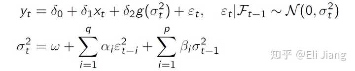 GARCH模型的衍生模型（EGARCH IGARCH GARCH-M）的应用背景是什么？ - 知乎