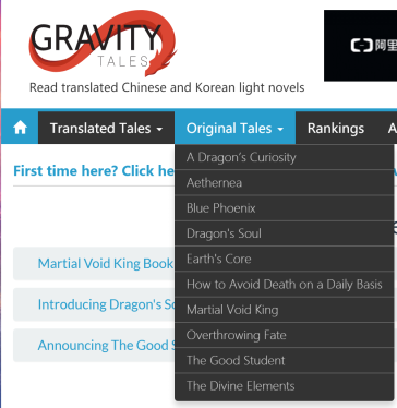 起点国际最近合作的Gravity Tales 是一个什么样的网站？ - 知乎