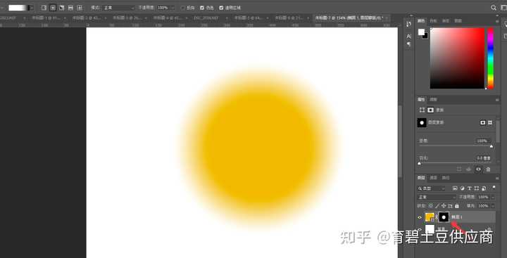 Ps 怎么做圆形渐变? 知乎