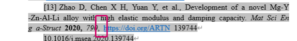 Endnote在参考文献后插入DOI后有的参考文献的DOI会换行这是为什么？ - 知乎
