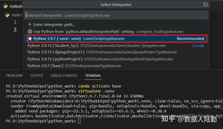 如何在 VScode 中配置 Python 的交互式命令环境？ - 知乎