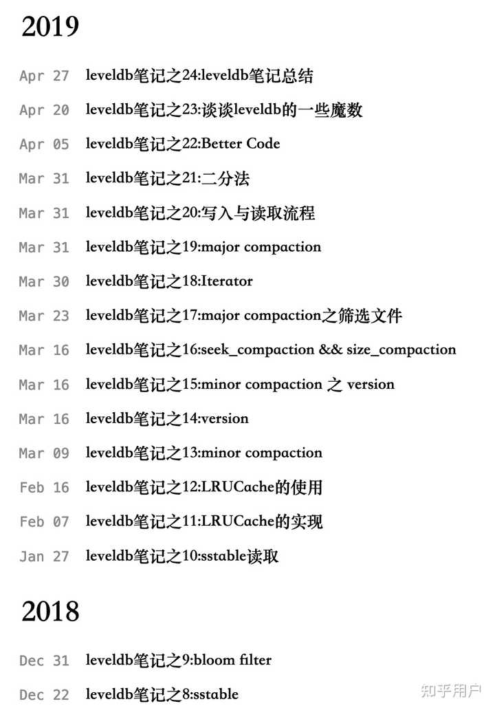 LEVELDB要看到什么程度对于找工作？ - 知乎