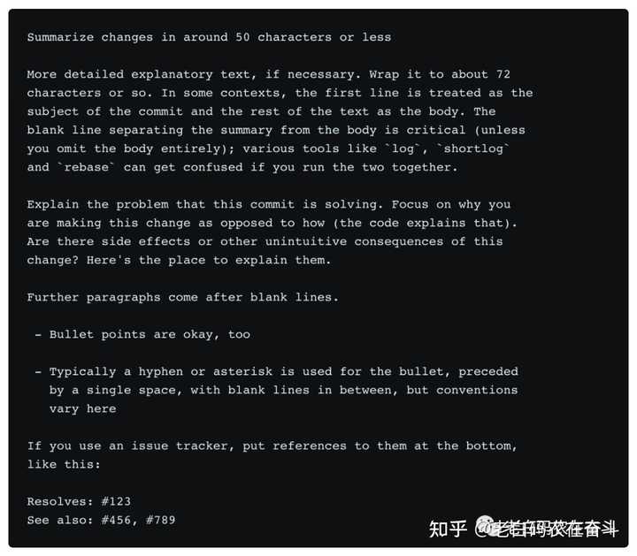 入门 Git Commit Message 的规范是什么？ - 知乎