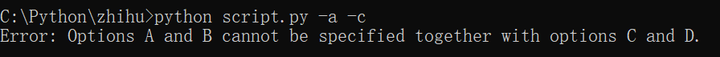 python中argparse如何建立互斥选项组？ - 知乎