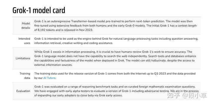 马斯克 xAI 平台发布的 Grōk AI 大模型有哪些值得关注的特性？ - 知乎