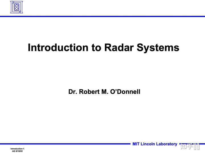 关于雷达原理方面有哪些优秀的国内外教材或讲义？ - 知乎