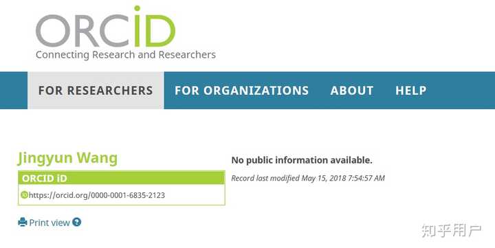 科研人员和科研文献的身份证ORCID iD与DOI你了解吗？ - 知乎