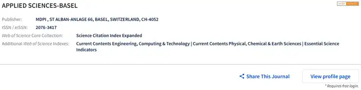Applied sciences 与PLOS One推荐哪个期刊? - 知乎