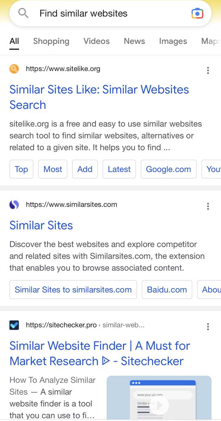 有没有可以根据一个网站找出另一个类似网站的网站？ - 知乎