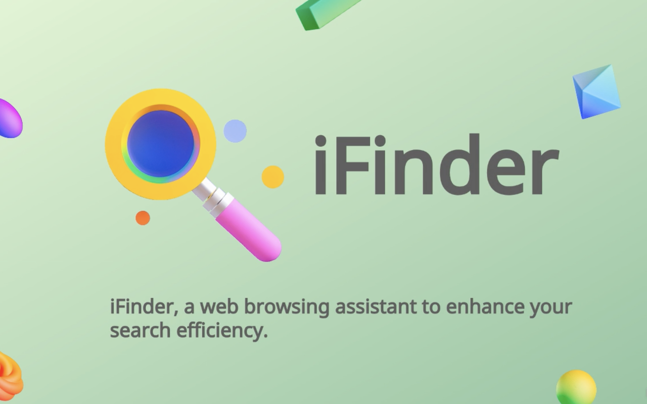 iFinder：一款Chrome插件，支持多个关键词高亮、大小写和全字匹配，并自动标记Google历史搜索词