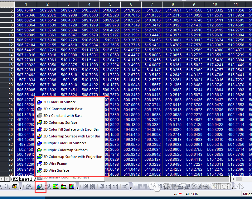 Origin(Pro)：3D图--Matrix - 知乎