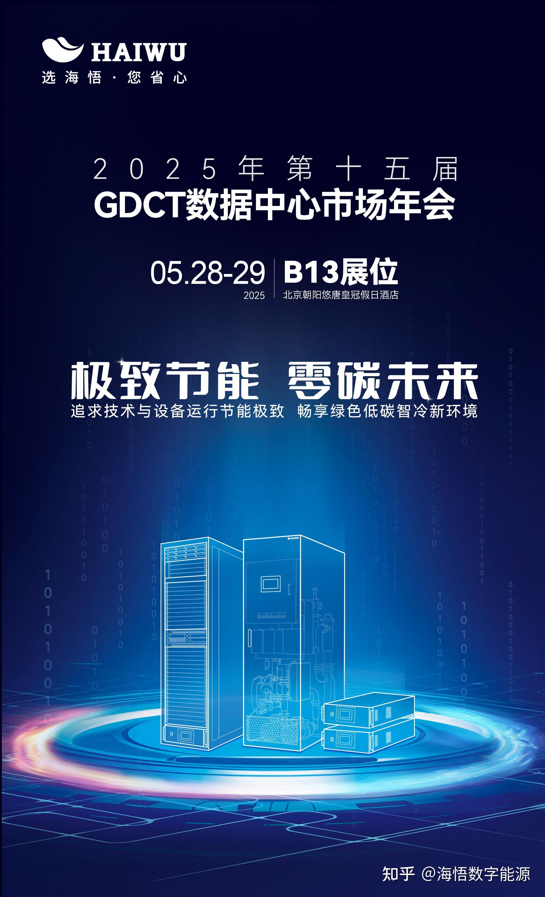 从液冷温控散热到 AI 智算，海悟邀您 5.28 相聚北京 GDCT 第十五届数据中心市场年会 - 知乎