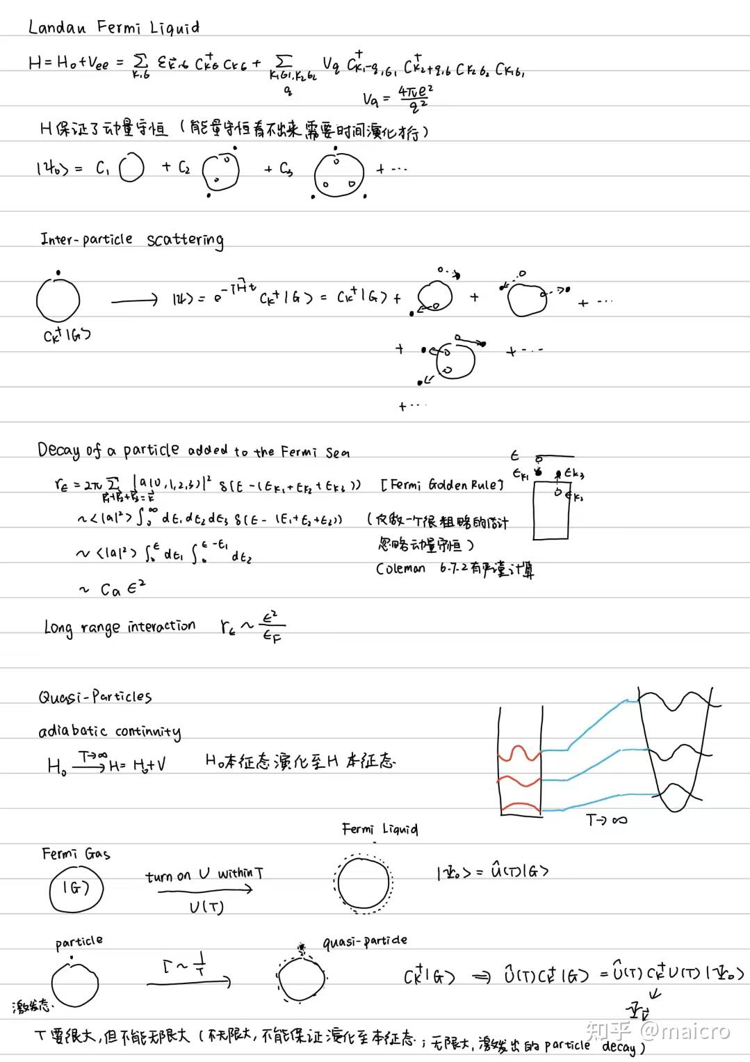 [量子多体物理] Landau Fermi Liquid - 知乎