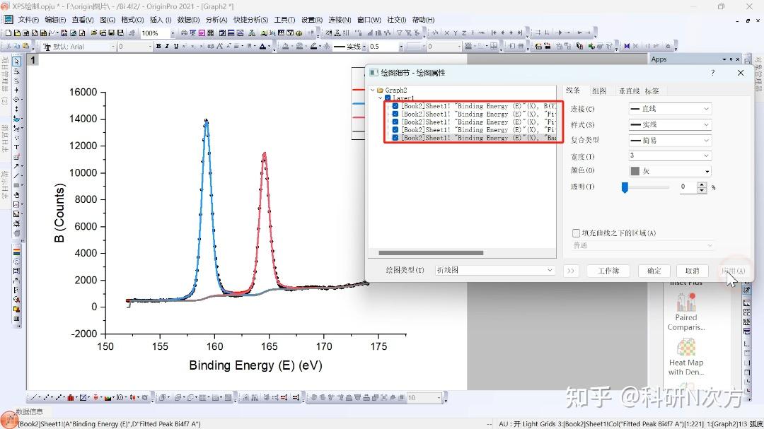 科研干货 | XPS分峰拟合数据如何在Origin中精准可视化 - 知乎
