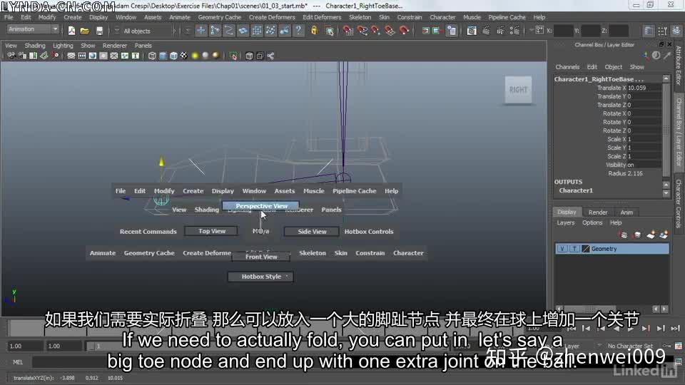 Lynda中文字幕 Maya教程：HumanIK 绑定 Maya: HumanIK Rigs - 知乎