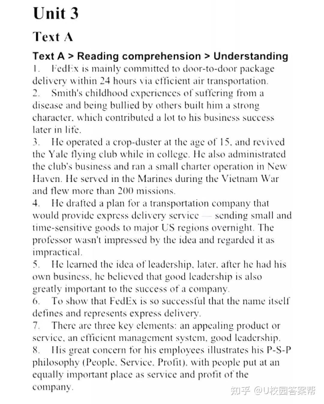新视野大学英语读写教程 4（第三版）Unit3-Unit4 U校园答案 - 知乎