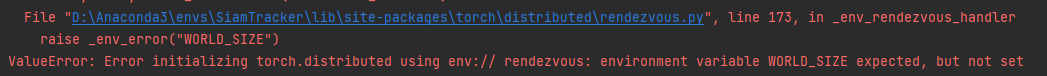 RunTimeError：No rendezvous handler for env:// - 知乎