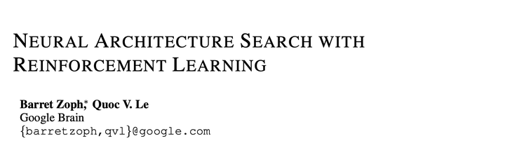 【强化学习 107】Neural Architecture Search - 知乎
