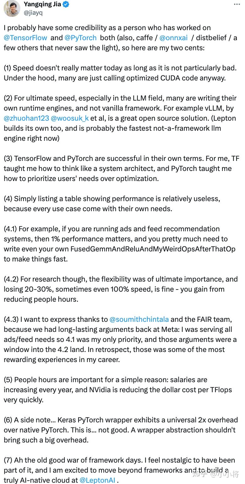 Keras 3发布benchmark：JAX在GPU上比PyTorch快！ - 知乎