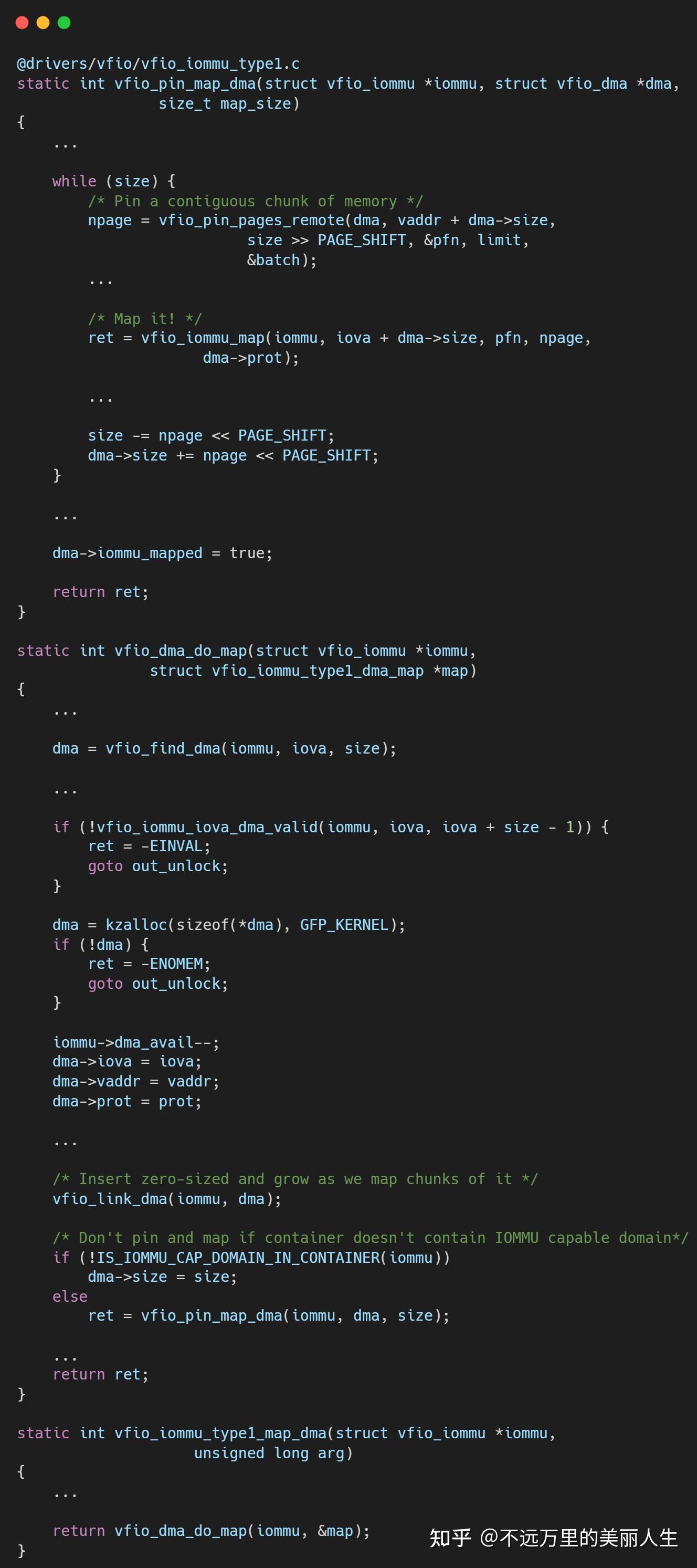 VFIO框架源码分析（三）- IOMMU后端Type1驱动与DMA隔离 - 知乎