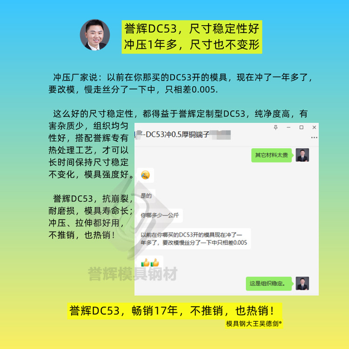 温差是否会导致DC53加工后变形？我可以肯定地告诉你，不会的！第476篇 - 知乎