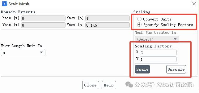 Fluent 模型缩放Scale Mesh设置 - 知乎