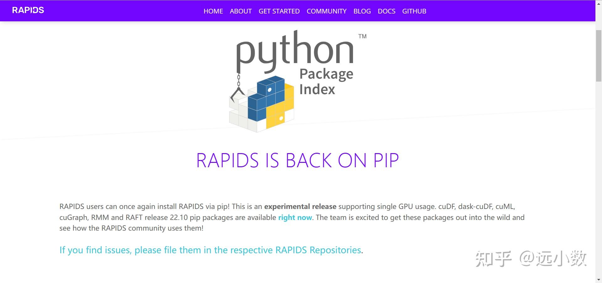 RAPIDS-PIP实现 GPU 加速数据科学 - 知乎
