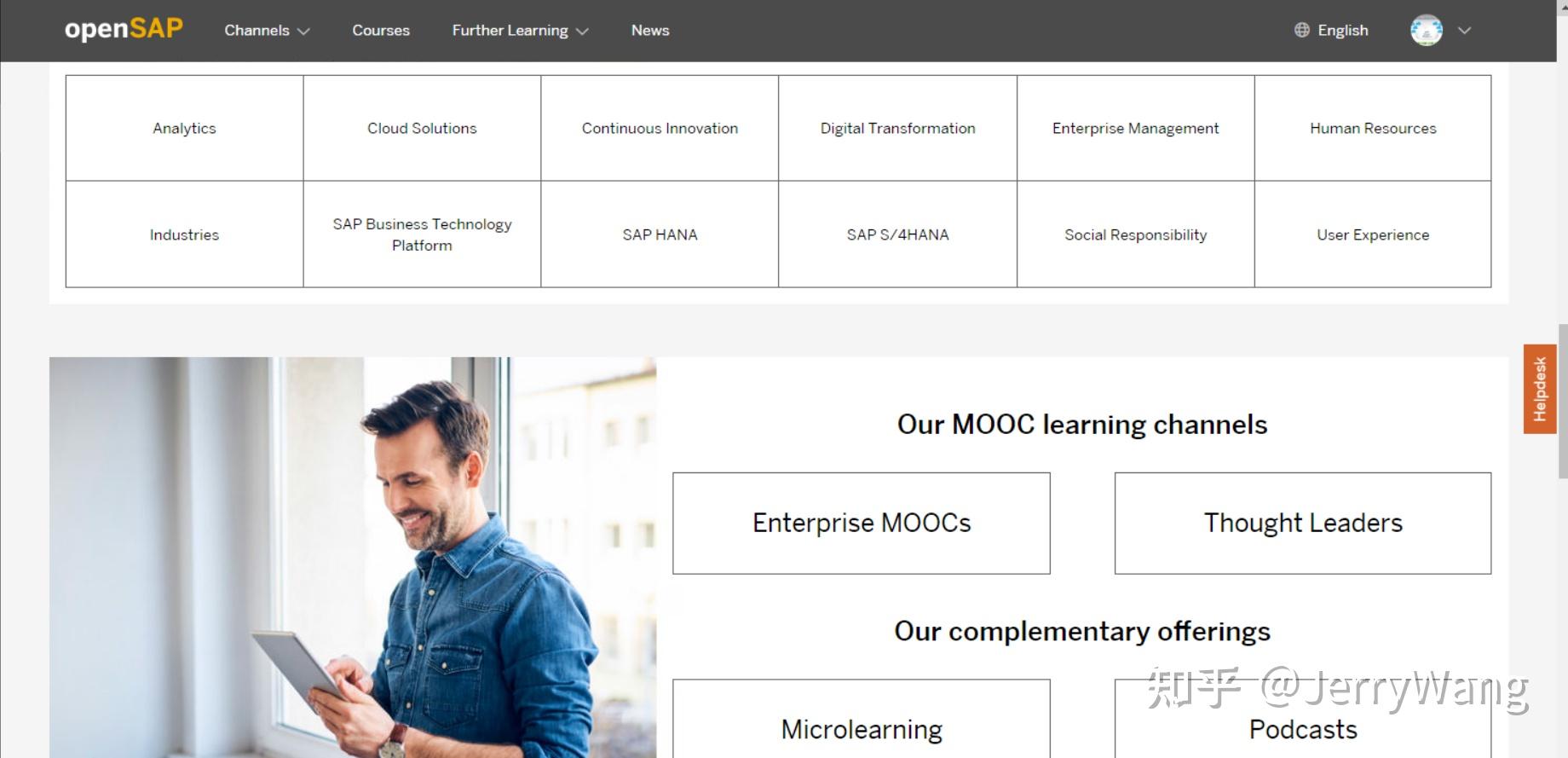 SAP 官方的在线课程网站：Open SAP - 知乎