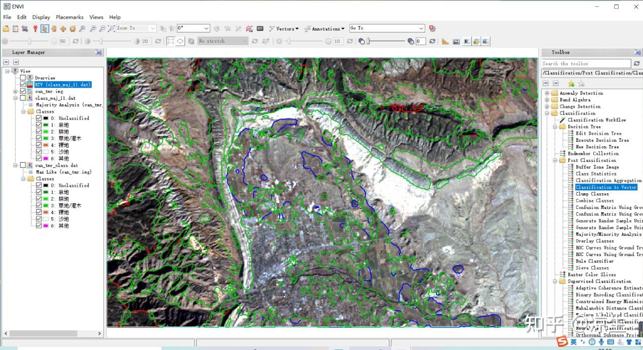 ENVI分类后处理操作 - 知乎