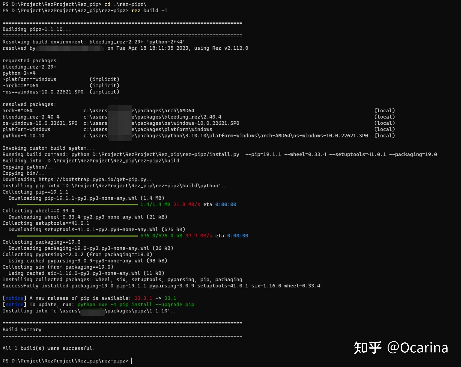 Rez入门教程(六): Rez部署python包：pipz 方法(本篇为转载整理) - 知乎