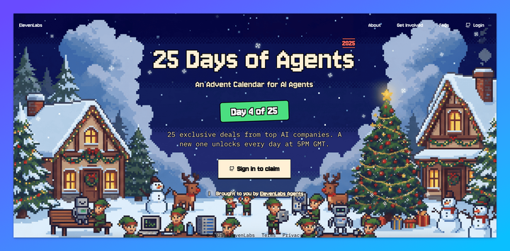 价值上千刀！25 家 AI 公司联合送福利，ElevenLabs、HuggingFace 会员免费薅 - 知乎