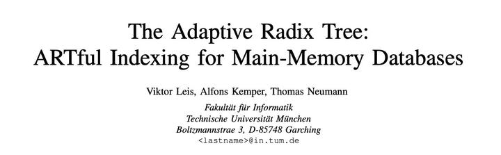 DuckDb: Adaptive Radix Tree论文解读 - 知乎
