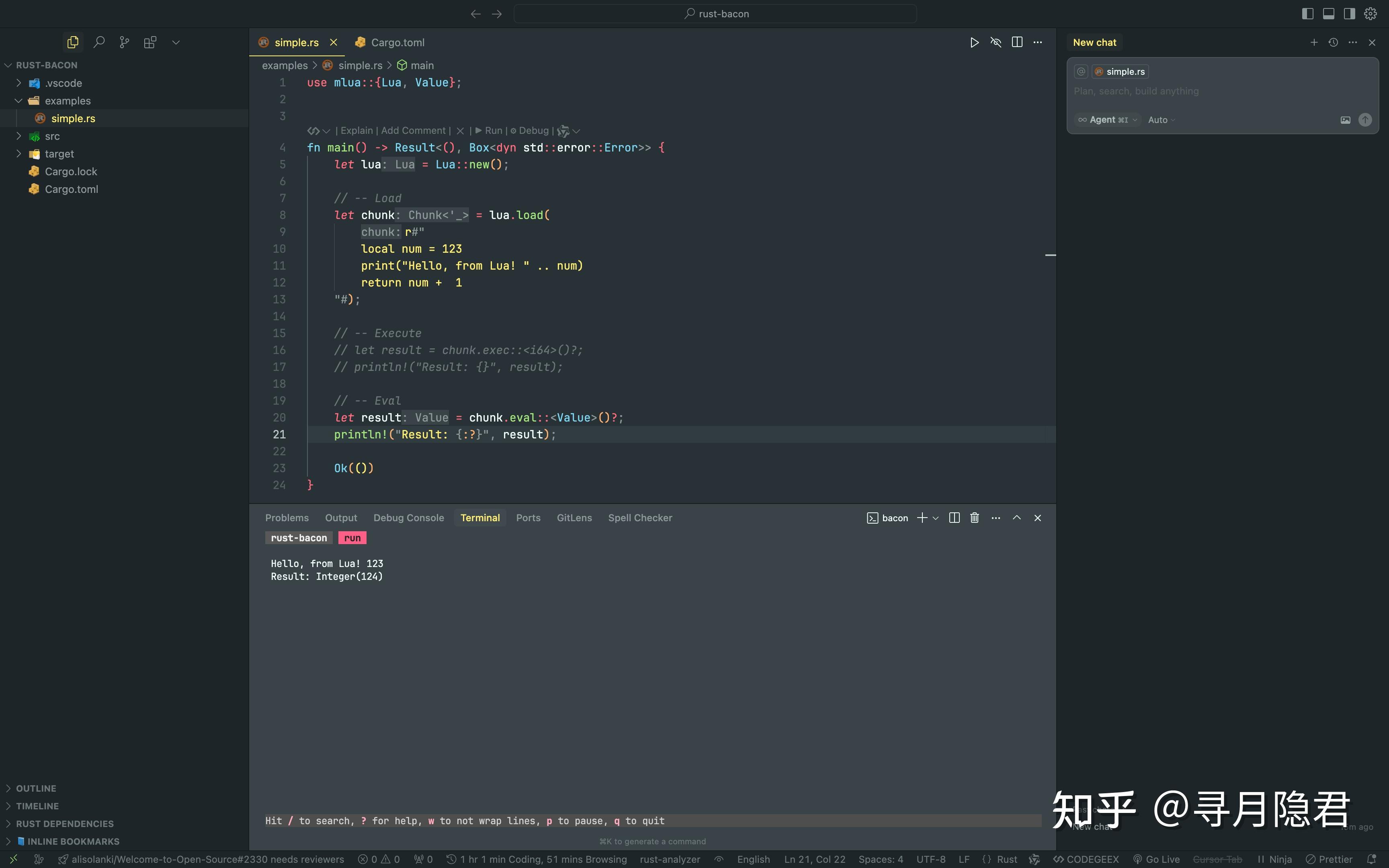 bacon 点燃 Rust：比 cargo-watch 更爽的开发体验 - 知乎